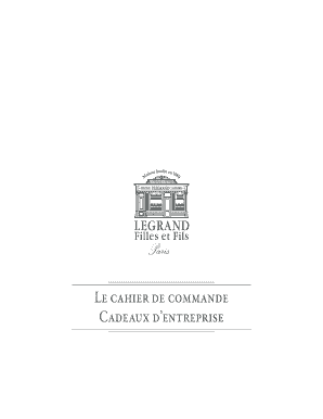 Remplissable En Ligne Le cahier de commande Cadeaux d'entreprise ...