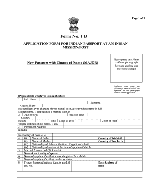 Fillable Online kw ckgs Form No 1 B - bkwbbckgsbbinb Fax Email Print ...