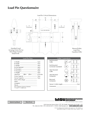 Fillable Online Load Pin Questionnaire - Measurement Systems ...