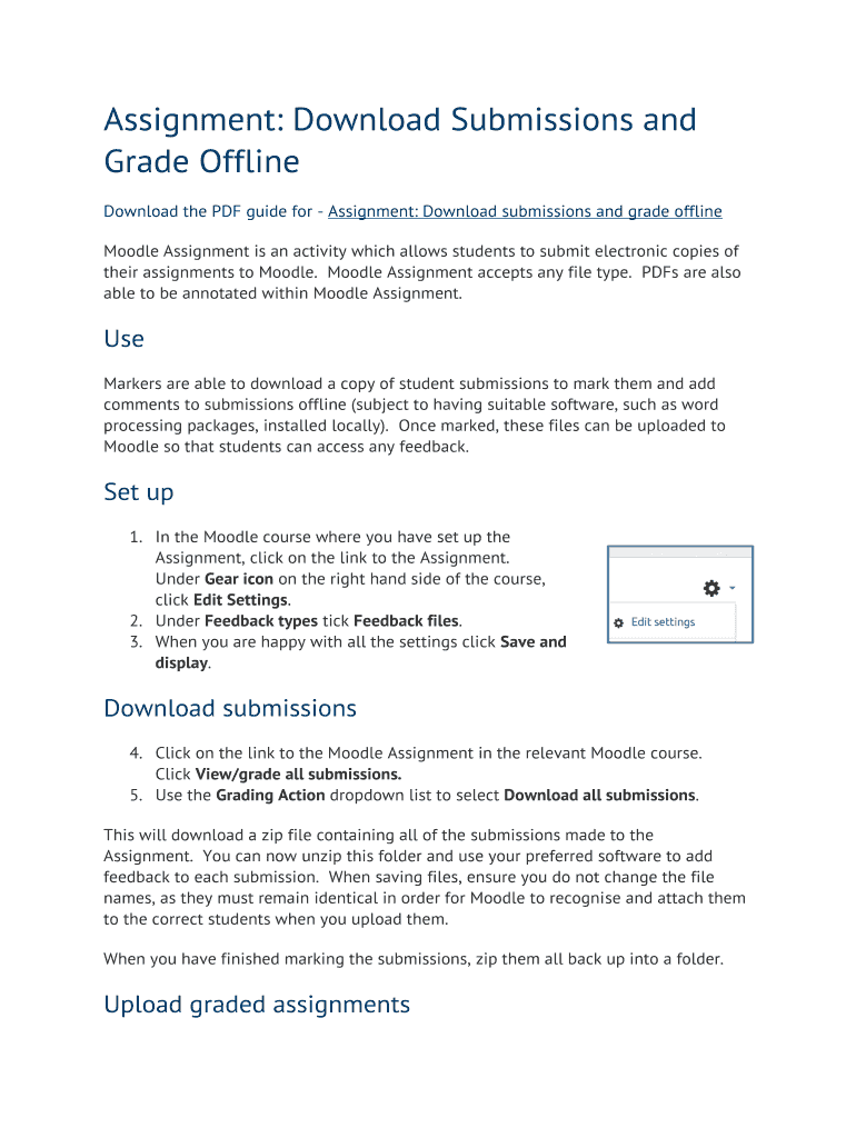 Fillable Online Assignment: Download Submissions and Fax Email Print ...
