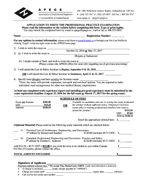 Fillable Online apegs PPE application - fall 2016 and spring 2017 ...