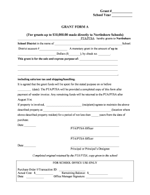 Fillable Online erpta Revised Grant Form A1 - berptabborgb Fax Email ...