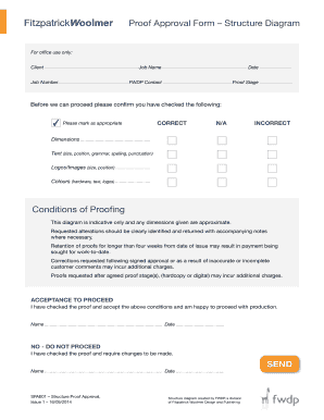 Fillable Online fwdp co Proof Approval Form Structure Diagram Fax Email ...