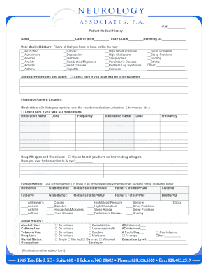 Fillable Online To Download Form - Neurology Associates Fax Email Print ...