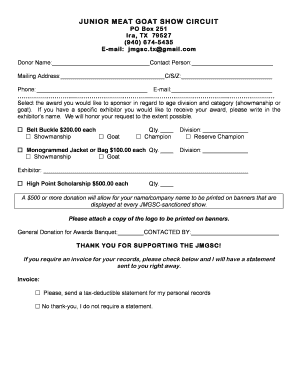 Fillable Online donor form 2015PCdocx Fax Email Print - pdfFiller