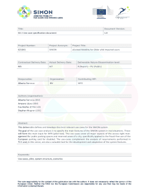 Fillable Online 1 Use case specification document Fax Email Print - pdfFiller