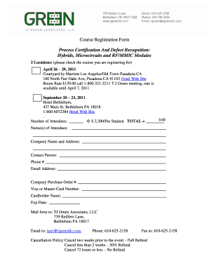 Fillable Online Register Now for the Process Certification Course! - TJ ...