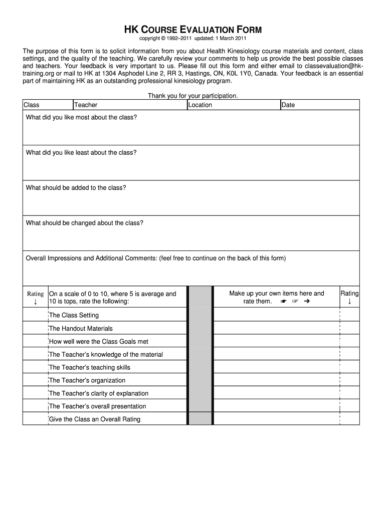 Fillable Online hk-training HK COURSE EVALUATION FORM - Health ...