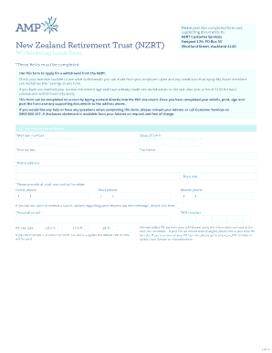 Fillable Online elbon co New Zealand Retirement Trust (NZRT) - Elbon ...