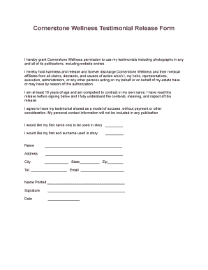 Testimonial Template Pdf | pdfFiller