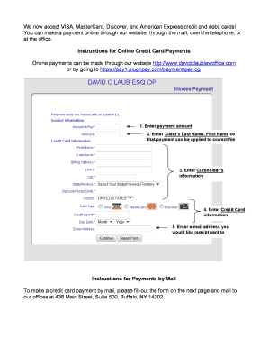 Fillable Online Credit Card Instructions Fax Email Print - pdfFiller