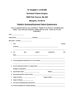Fillable Online Peds Scoli Formdocx Fax Email Print - pdfFiller