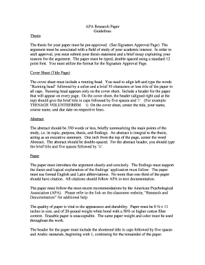 Fillable Online APA Research Paper Fax Email Print - pdfFiller