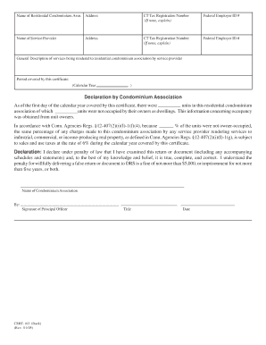 Fillable Online CERT 103 Form for Proper Taxing of Complexes from ...
