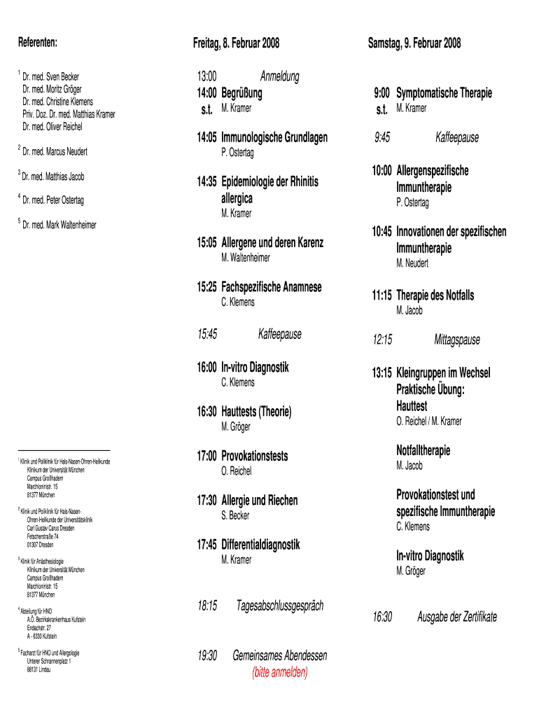 Ausfüllbar Online orl-muenchen Dr med Sven Becker 1300 Anmeldung Dr med ...