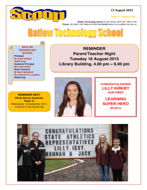 Fillable Online batlow-c schools nsw edu BATLOW REMINDER - Batlow ...