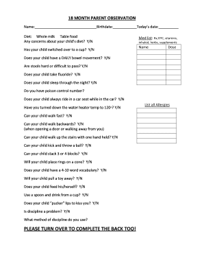 Fillable Online hebervalleypediatrics 18-Month-Parent-Observation-Form ...