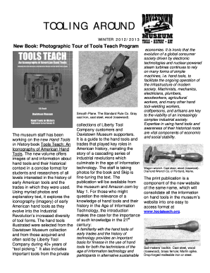 Fillable Online davistownmuseum TOOLING AROUND - davistownmuseum Fax Email Print - pdfFiller