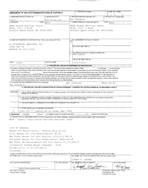 Fillable Online searchpub nssc nasa 2 AMENDMENT/MODIFICATION NO CODE ...