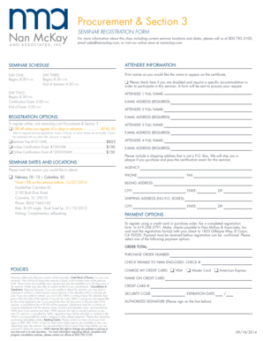 Fillable Online Procurement & Contract Man - Nan McKay & Associates Fax ...
