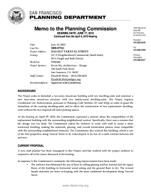 Fillable Online sf-planning Memo to CPC Fax Email Print - pdfFiller