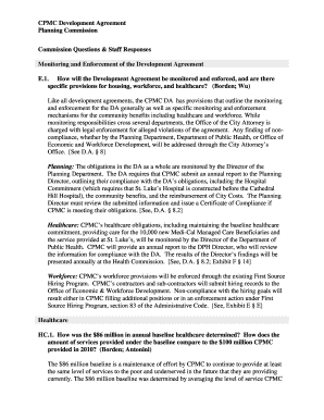 Fillable Online CPMC Development Agreement Fax Email Print - pdfFiller