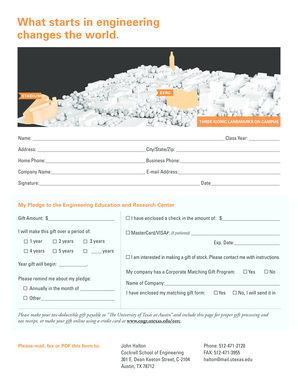 Fillable Online engr utexas Download a pledge form - Cockrell School of ...