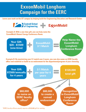 Fillable Online engr utexas ExxonMobil Longhorn - engr utexas Fax Email ...