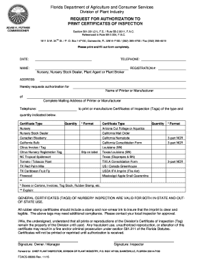 Fillable Online PRINT CERTIFICATES OF INSPECTION Fax Email Print ...