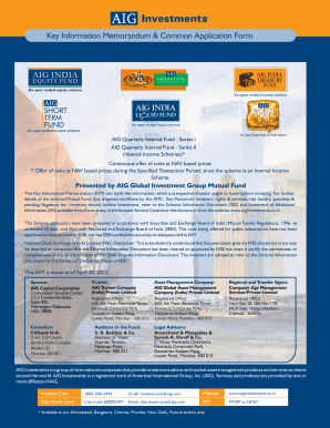 Fillable Online Key Information Memorandum & Fax Email Print - pdfFiller