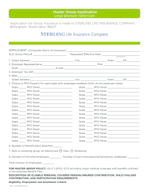 Fillable Online selecthealth NationCare Group Application Form ...