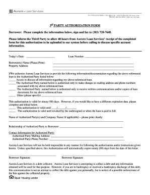Fillable Online 3rd Party Authorization Form Fax Email Print - pdfFiller