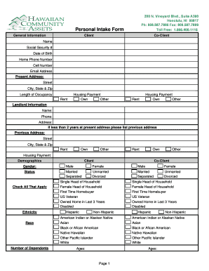 Fillable Online 200 N. Vineyard Blvd., Suite A300 Honolulu, HI 96817 Ph ...