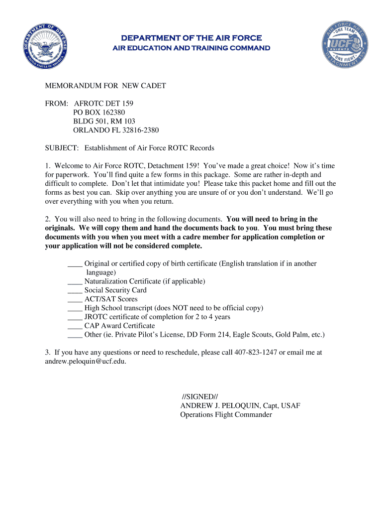 Air Force Memorandum Template 2018 Fill Out Sign Online DocHub