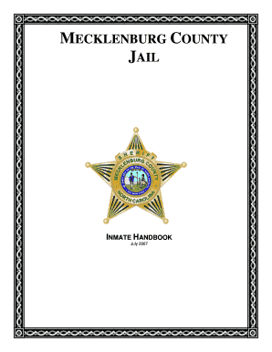 Fillable Online MECKLENBURG COUNTY JAIL Fax Email Print - pdfFiller