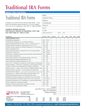 Fillable Online Traditional IRA Forms Fax Email Print - pdfFiller
