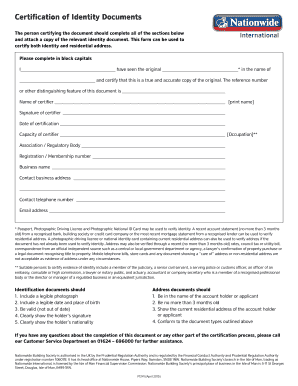Fillable Online Certification of Identity Documents Fax Email Print ...