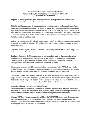 Fillable Online asas Graduate Student Paper Competition Guidelines ...
