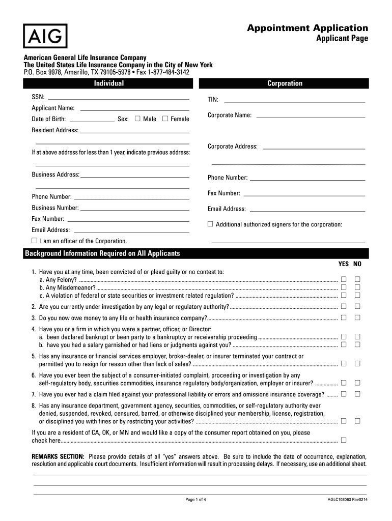 Fillable Online Appointment Application Fax Email Print - pdfFiller