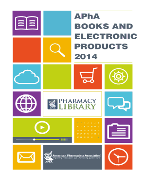 Fillable Online APhA BOOKS AND ELECTRONIC PRODUCTS 2014 - American ...