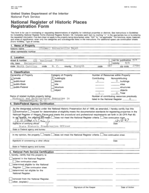 Fillable Online hpo ncdcr state North Carol ina - hpo ncdcr Fax Email ...