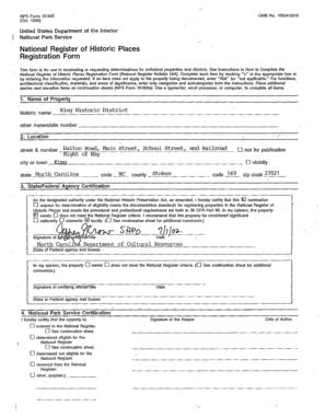 Fillable Online hpo ncdcr 10024-0018 NPS Form 10-900 (Ocl - hpo ncdcr Fax Email Print - pdfFiller