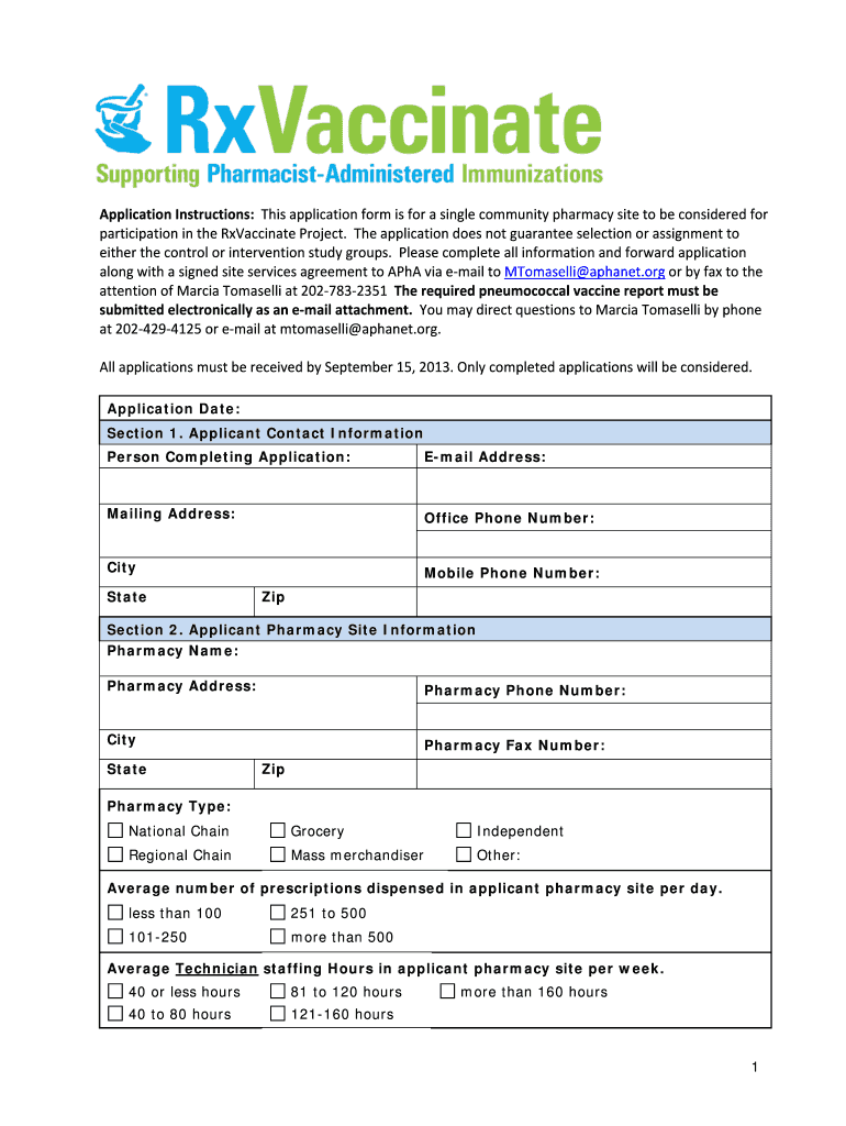 Fillable Online Pplications - American Pharmacists Association Fax Email Print - pdfFiller