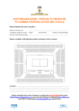 Fillable Online fivb WT.15 form - TV Camera Position Layout BVB SWT ...