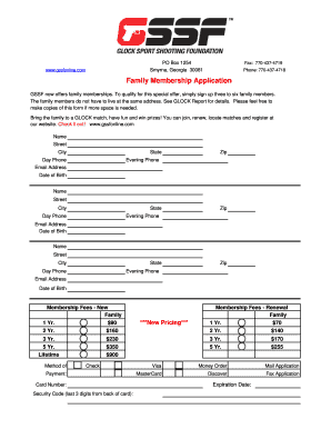 Fillable Online In Family Membership Form Fax Email Print - pdfFiller