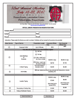 Fillable Online aapm 10 VL Order Form.doc Fax Email Print - pdfFiller