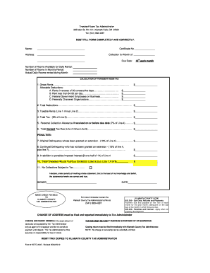Transient Room Tax Remittance Form (pdf) - Klamath County ...