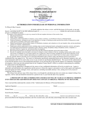 Fillable Online Police Officer/Deputy Sheriff Authorization to Release ...