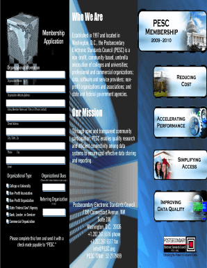 Fillable Online pesc PESC Membership Brochure - pesc Fax Email Print ...