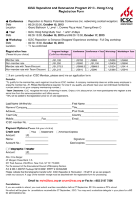 Fillable Online icsc Registration Form (pdf) - International Council of ...